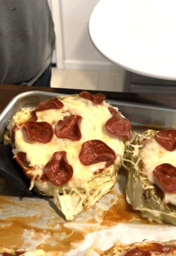 Healthy Pizza with Cabbage Crust - cookitwithtim.com