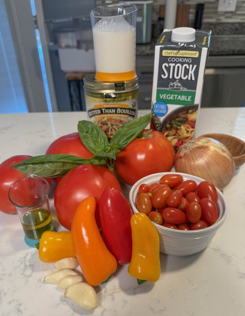 Easy Tomato Basil Crock Pot Soup - cookitwithtim.com