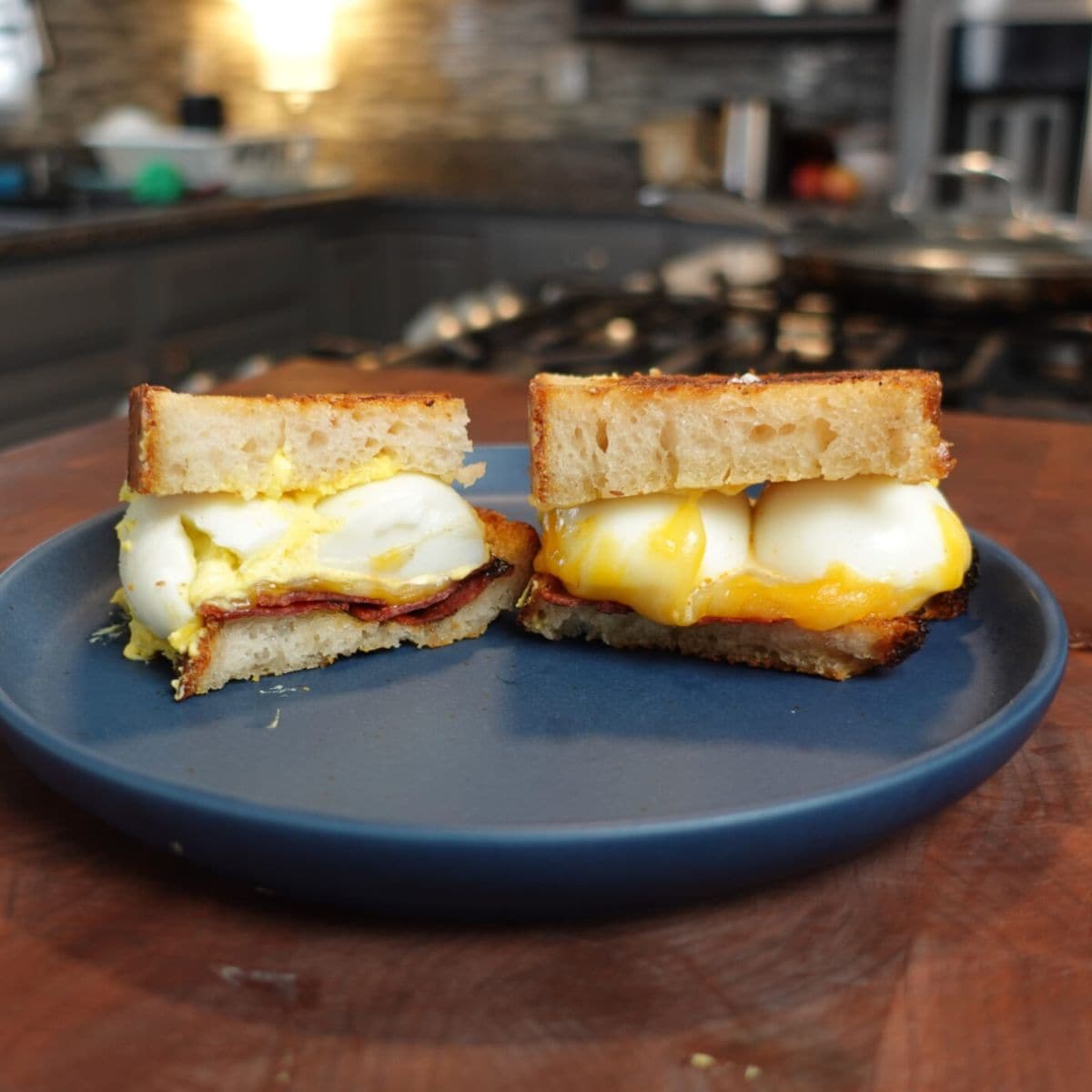 Deviled Egg Grilled Cheese Sandwich - cookitwithtim.com