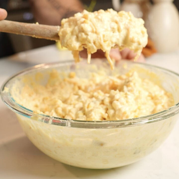Cheesy Jiffy Corn Casserole Recipe - cookitwithtim.com