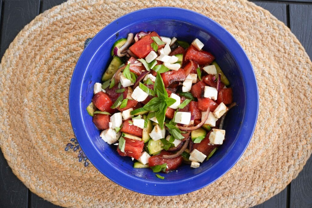Grilled Watermelon Salad - cookitwithtim.com