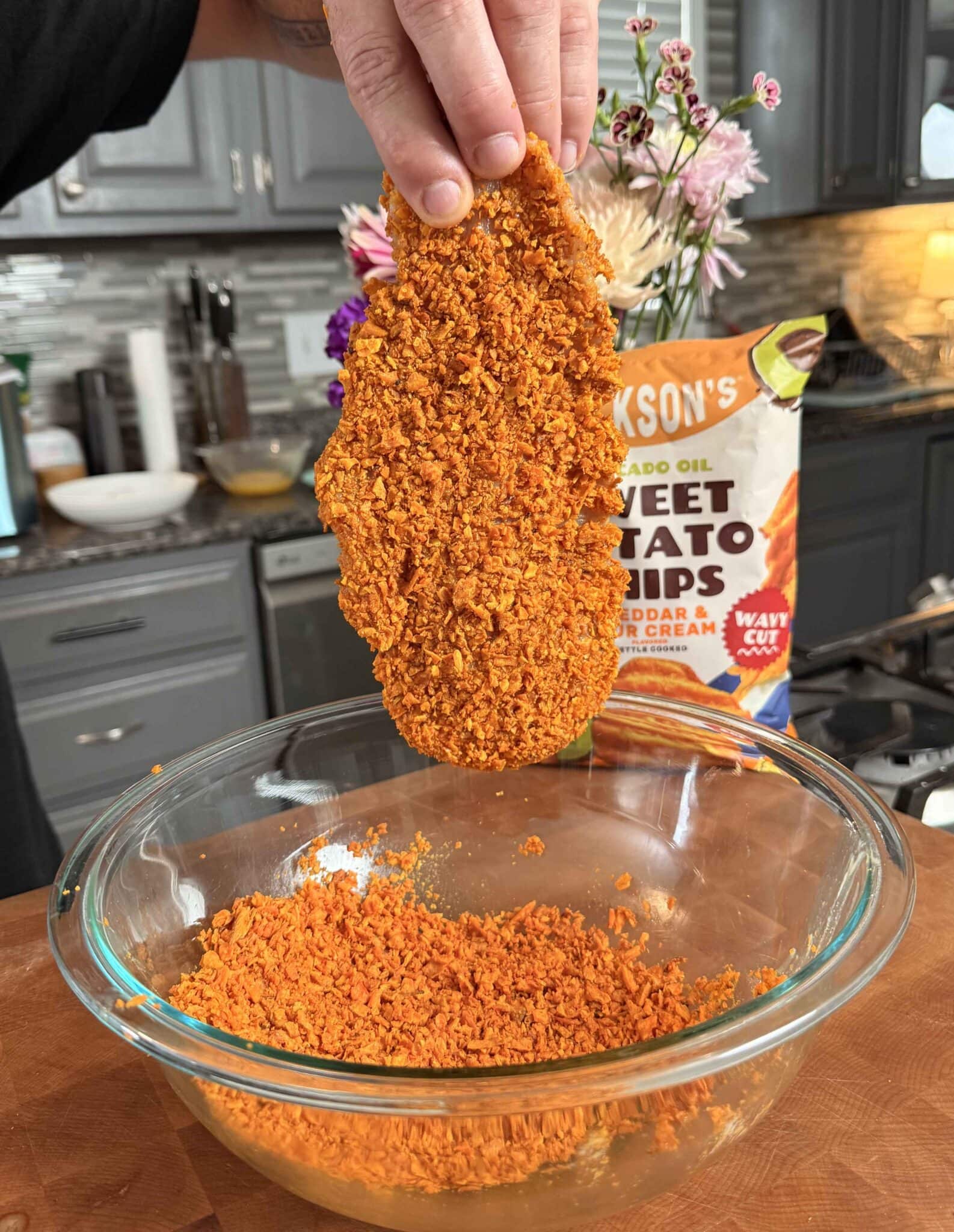 Chicken and Sweet Potato Chip Casserole - cookitwithtim.com