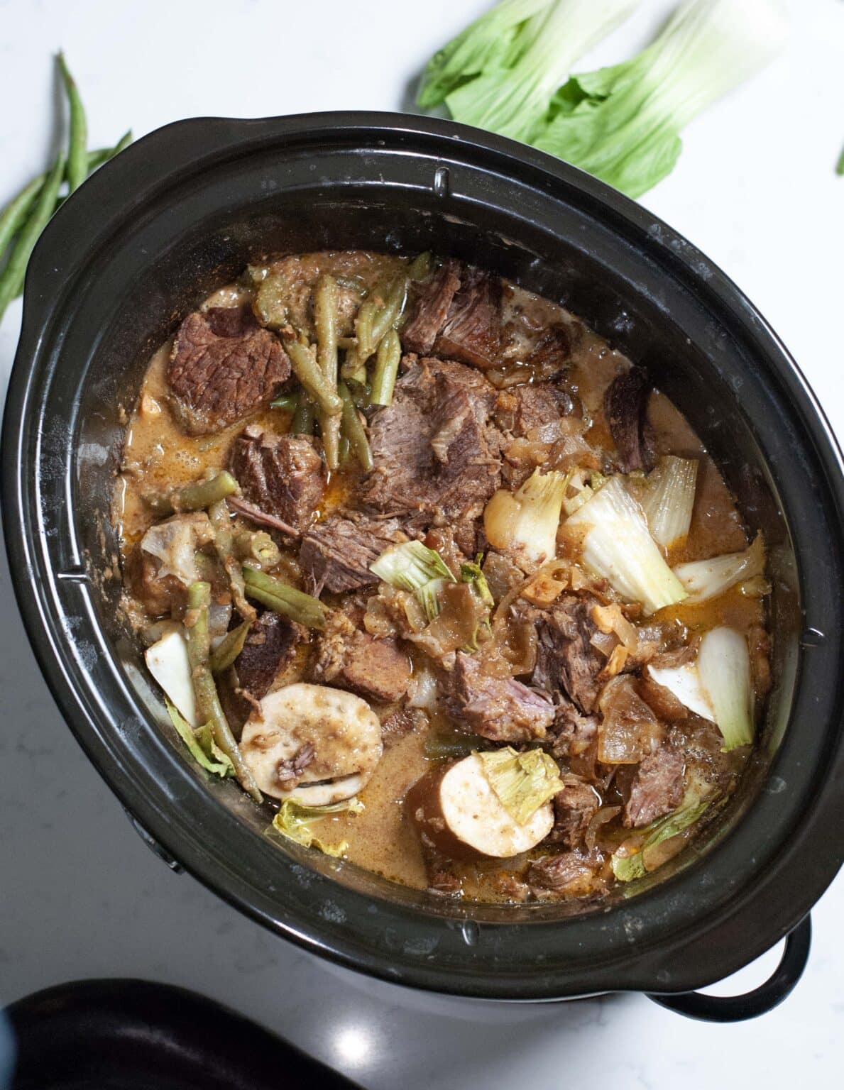 Slow Cooker Filipino Kare Kare (Beef Stew with Peanut Sauce ...