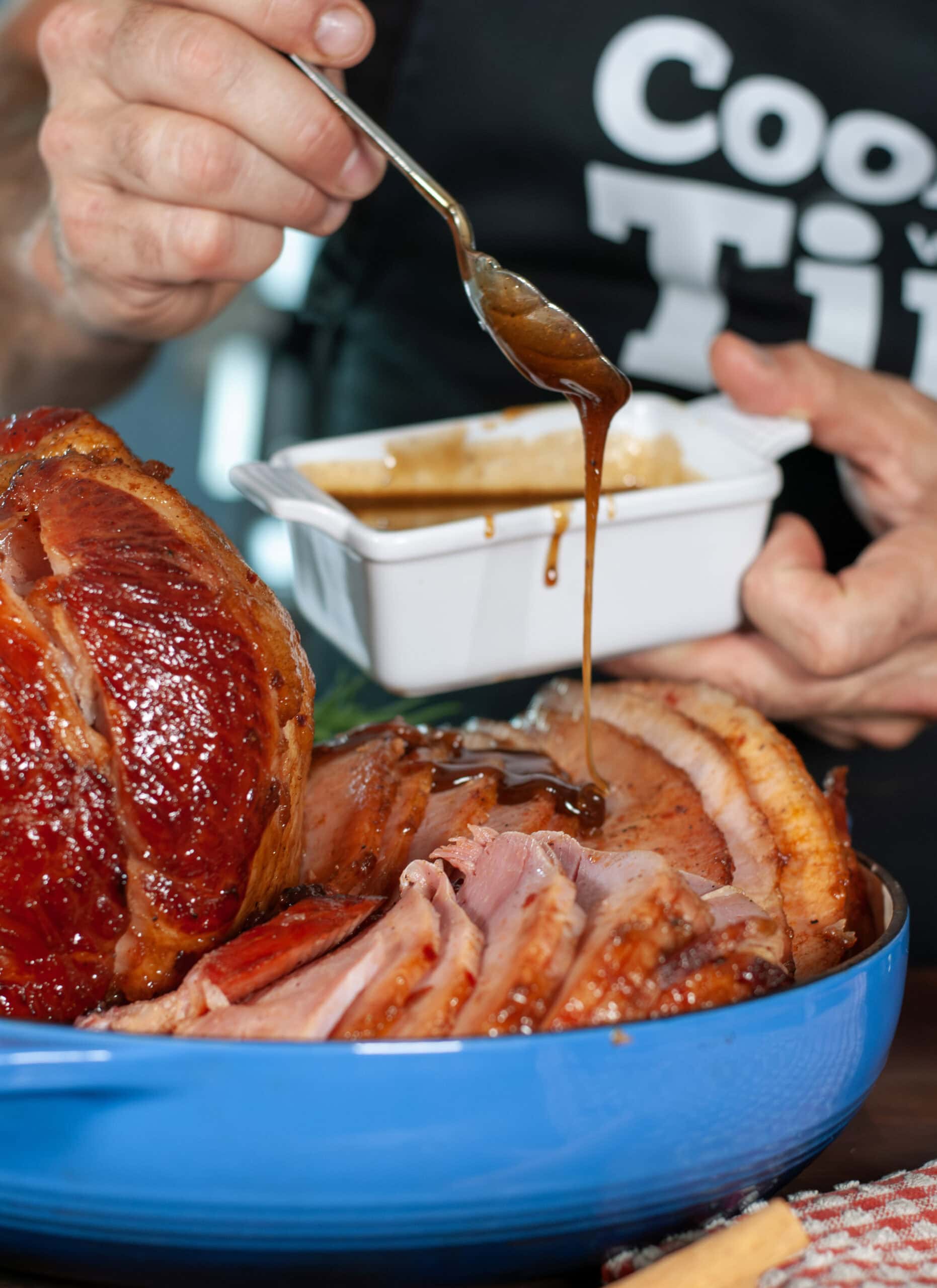 Easy Ham Glaze with Maple Syrup (5-Ingredients) - cookitwithtim.com