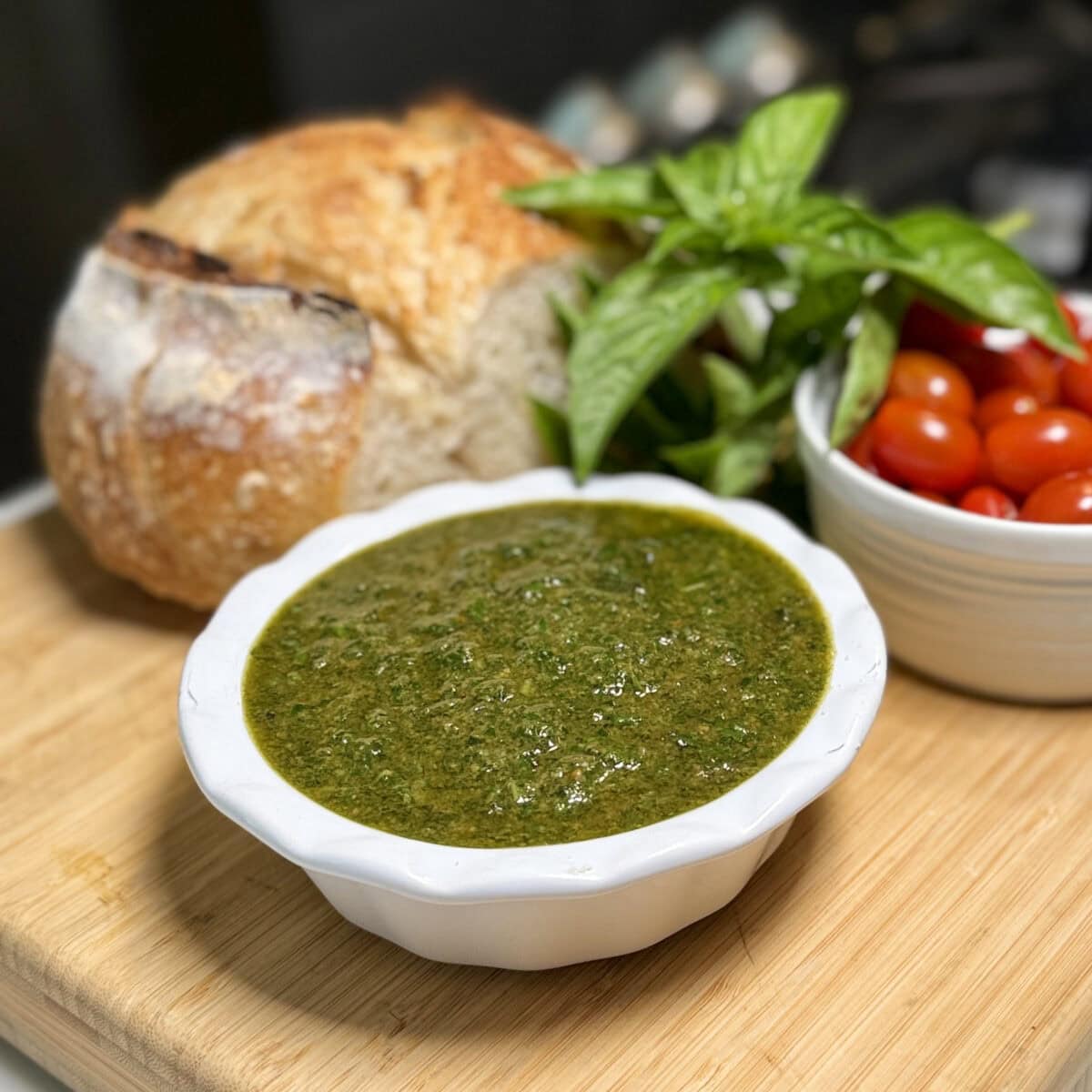 Fresh Basil Pesto (with Pine Nuts) - cookitwithtim.com